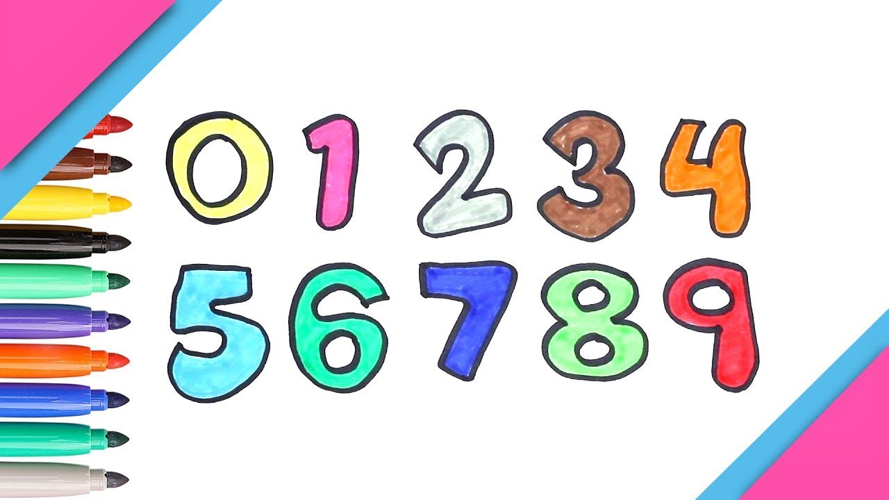🎉 Aprende los números dibujando y coloreando - Wekids